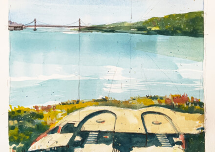 Buy Battery Ledyard Angel Island Painting by Douglas Wittnebel (2022 ...